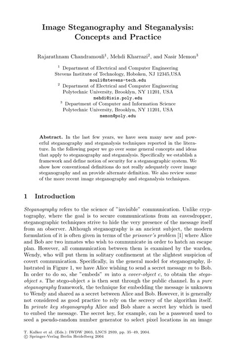 pdf image steganography and steganalysis concepts and practice