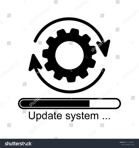 Loading Process Update System Icon Concept Stock Vector Royalty Free