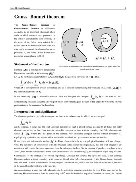 gauss bonnet theorem pdf mathematical structures topology