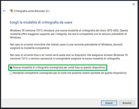 cifratura del disco in windows 10 pro tramite bitlocker centro infosapienza