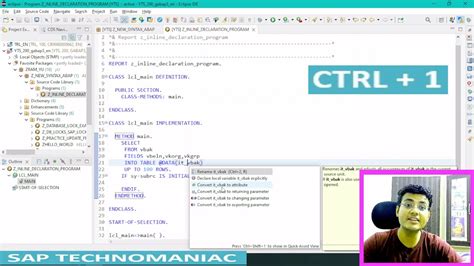 Inline Declaration In SAP ABAP 7 4 7 5 Program And Package Creation