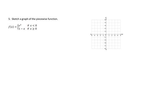 solved 5 sketch a graph of the piecewise function