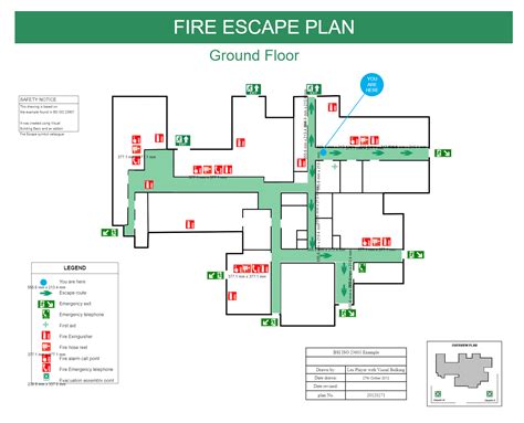 Ground Floor Fire Escape Plan EdrawMax Template