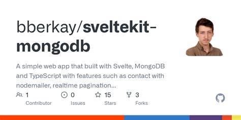 GitHub Bberkay Sveltekit Mongodb A Simple Web App That Built With