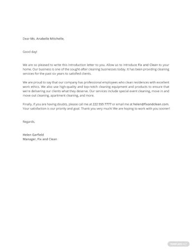 FREE 15 Company Introduction Letter Templates In MS Word Pages PDF