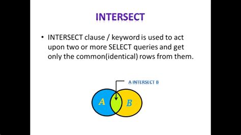 33 sql intersect intersect vs inner join youtube