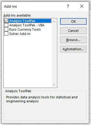 How To Use The Data Analysis Toolpak In Excel GoSkills