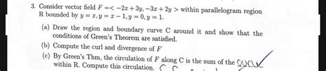 3 consider vector field f −2x 3y −3x 2y within