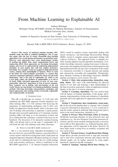pdf from machine learning to explainable ai