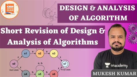 short revision of design and analysis of algorithms design and analysis of algorithm mukesh