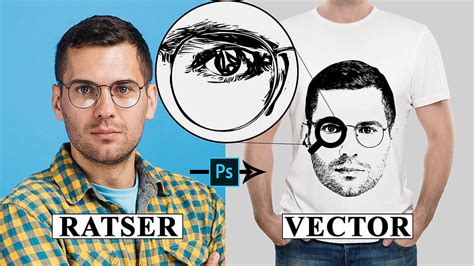 Convert Raster Image To Vector In Photoshop Photoshop Tutorial