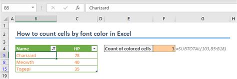 how to count cells with font color in excel printable templates free
