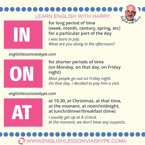 How To Use Prepositions IN ON AT Correctly Learn English With Harry