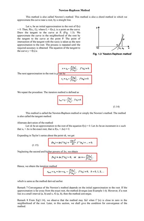 Newton Raphson Method Newton Raphson Method This Method Is Also