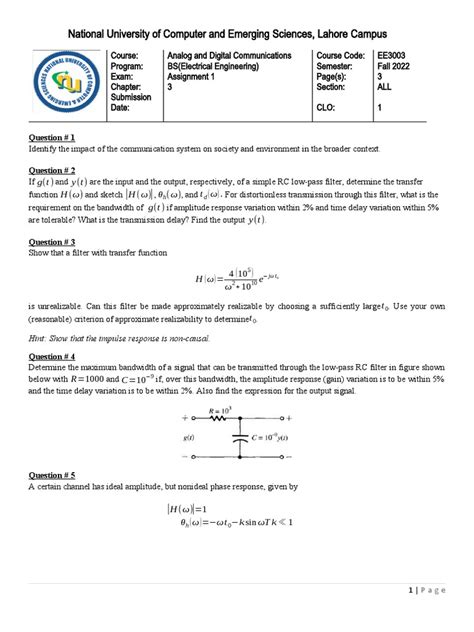 adc assignment 1 f22 pdf filter signal processing bandwidth signal processing