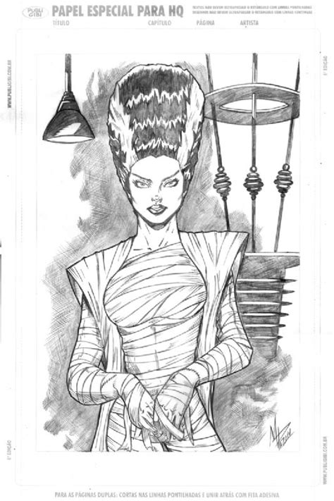 Bride Of Frankenstein In Marc Pazins Pin Ups Commissions And Sequential Art Comic Art Gallery