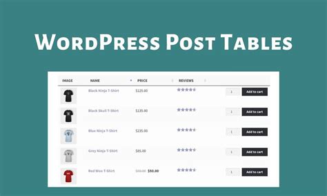 Create WordPress Posts Tables With Tablesome Table Plugin