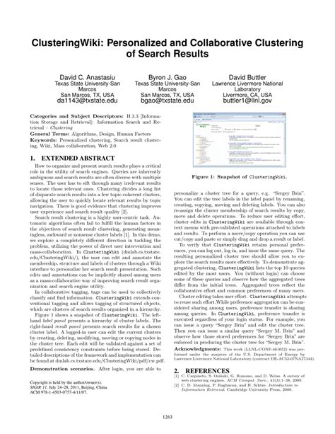 pdf clusteringwiki personalized and collaborative clustering of search results