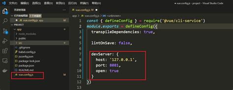 vue cli configure the development time to run the project to automatically open the browser