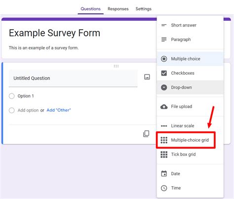 How To Make A Multiple Choice Grid In Google Forms