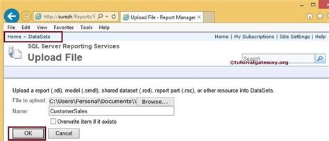 Deploy Reports In SSRS Report Manager
