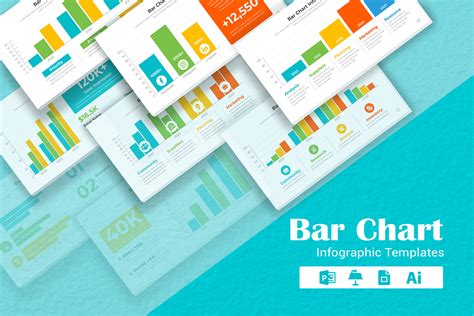 Bar Chart Infographic Design Template Graphic By MightySlide Creative