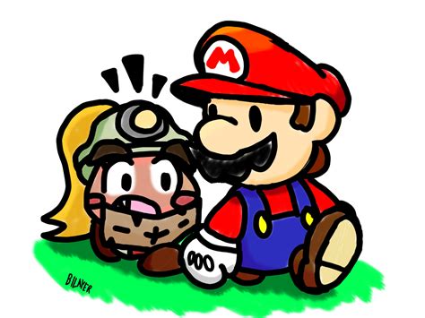 Paper Mario And Goombella By Bilayer64 On Deviantart