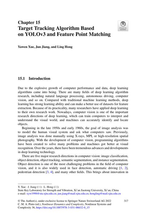 pdf target tracking algorithm based on yolov3 and feature point matching