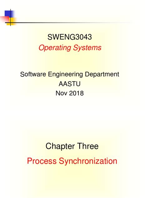 chapter 3 process synchronization pdf process computing concurrency computer science
