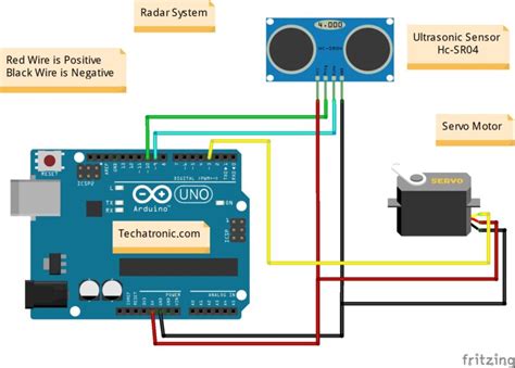 Arduino Radar Circuit Diagram