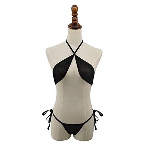SHERRYLO Fishnet Bikini Sheer Mini Micro Bikinis See Thru Wrap Around