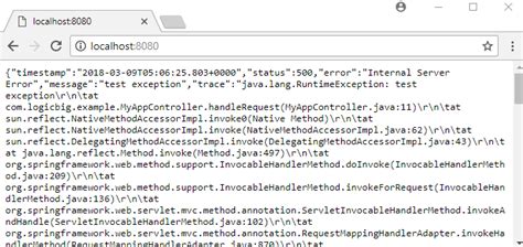 spring boot returning json response from custom errorcontroller