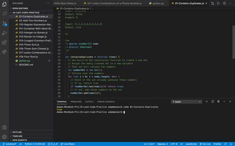 github adammonast js leet code practice repository for housing all of my practice with leet