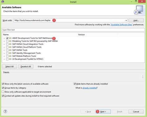 install sap abap development tools in eclipse