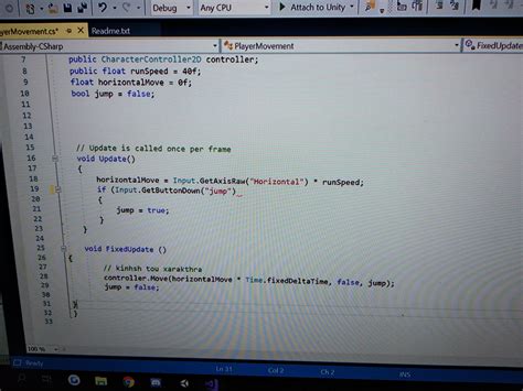 Help The Jump Command Isn T Working And Says That Input Button Jump