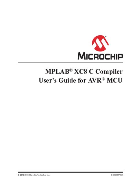 mplab xc8 c compiler user guide for avr pdf c programming language computer science