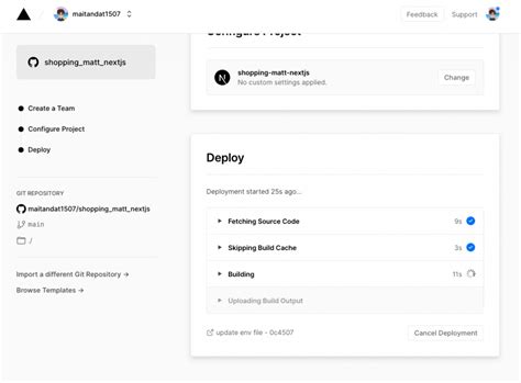 dựng demo project nextjs với tailwindcss và deploy với vercel matianda s blog