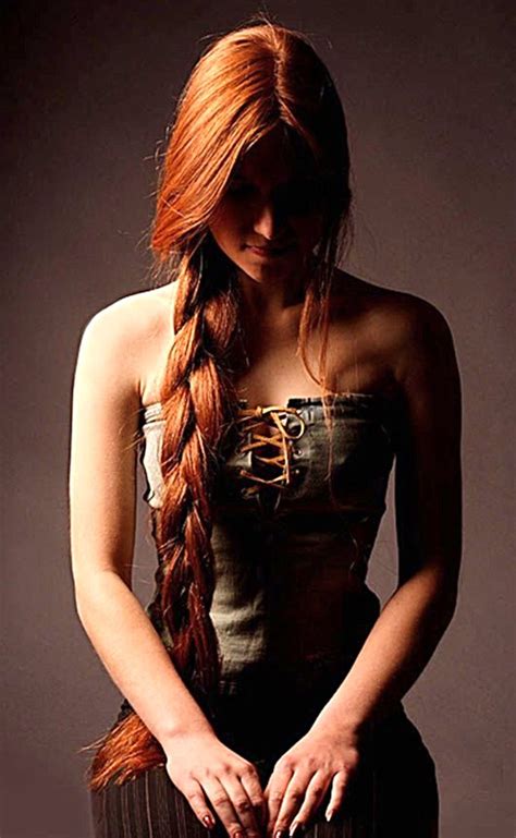 ‒⋞ Braids 0️⃣0️⃣1️⃣7️⃣ ≽‑ Long Hair Styles Beautiful Redhead Red Hair
