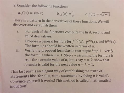 solved consider the following functions f x sin x