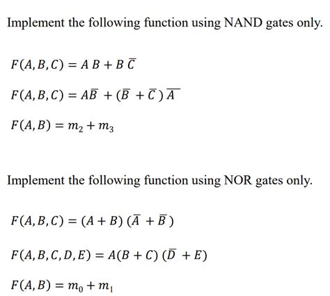 Solved Implement The Following Function Using NAND Gates Chegg