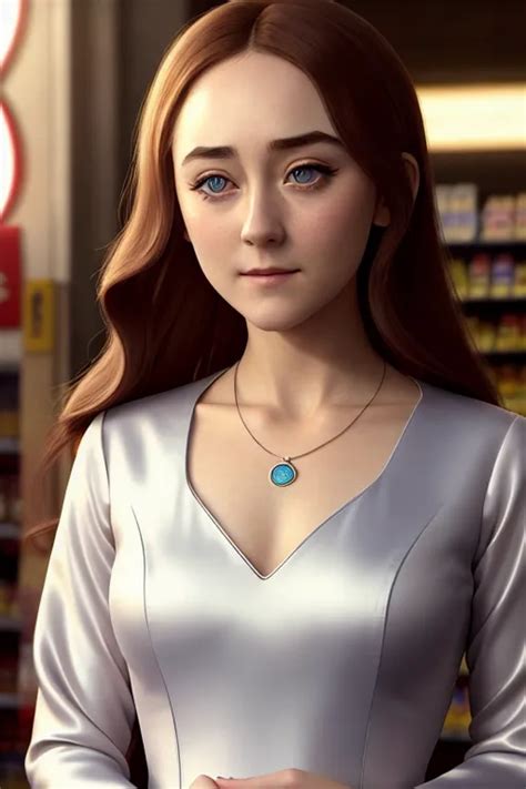 Dopamine Girl A Concept Art Ofsaoirse Ronanwearing Ao Daiarched Back Poseat The Convenient
