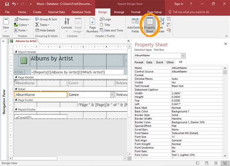 how to create a summary report in access 2016