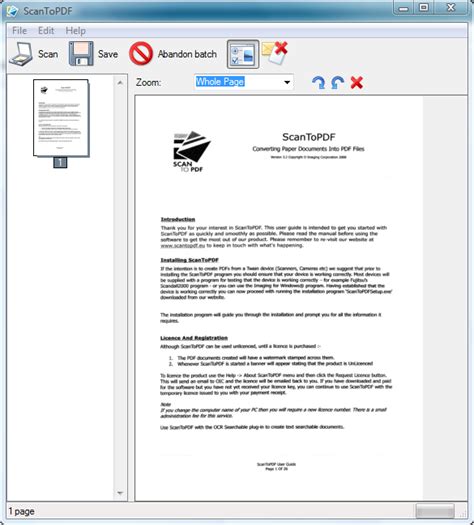 scan to pdf scanning to pdf software convert paper and scanned images direct to pdf with