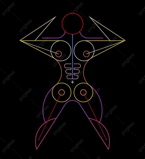 검은 배경 근육 보디 벡터 일러스트 레이 션에 고립 된 네온 색상 벡터 그래픽 실루엣 Png 일러스트 및 벡터 에 대한 무료 다운로드 Pngtree