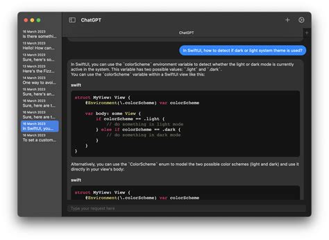 A Simple MacOS Client Made With The Help Of ChatGPT To Interact With