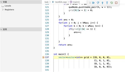 The Process Of Debugger Locked In The Line Of Vector Or Map Where