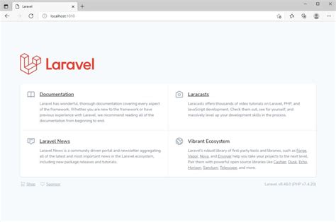 how to install and set up laravel s local development environment with