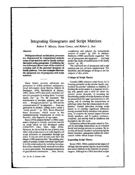 pdf integrating genograms and script matrices dokumen tips