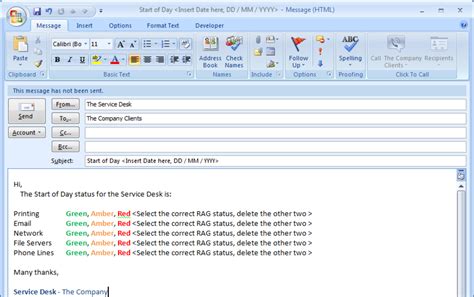 How To Do Email Templates In Outlook Printable Form Templates