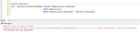 Update Sql